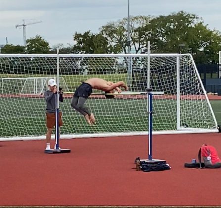 Belmont Senior Trey Collins Sets Highest Backflip World Record ...
